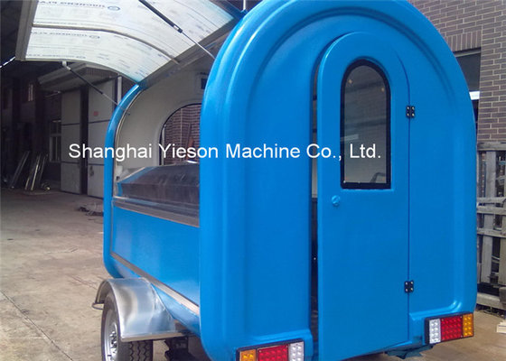 Customs Mobile Fiberglass Concession Trailers Fast Food Trucks Crepes