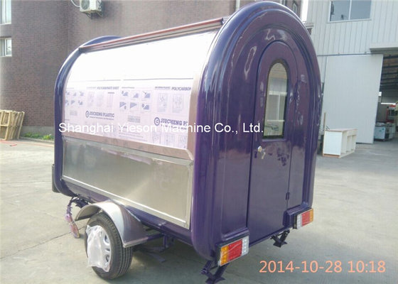 Mobile Food Cart BBQ Concession Trailers Crepe Kiosk ISO9001