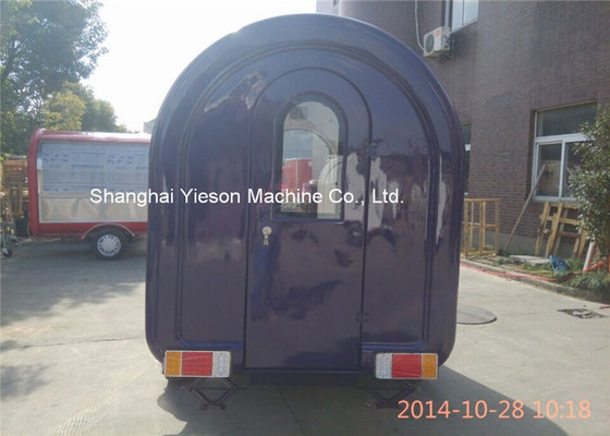 Mobile Food Cart BBQ Concession Trailers Crepe Kiosk ISO9001
