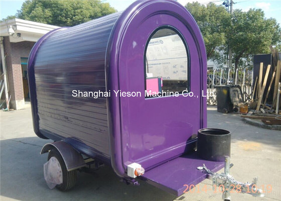 Yieson ODM Fiberglass Concession Trailers BBQ Food Carts 460KGS