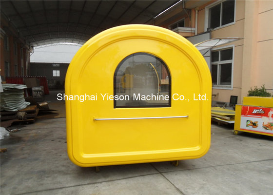 Hand Push Mobile Food Kiosk On Four Small Wheels Coffee Cart Sale Cart With Slush Machine