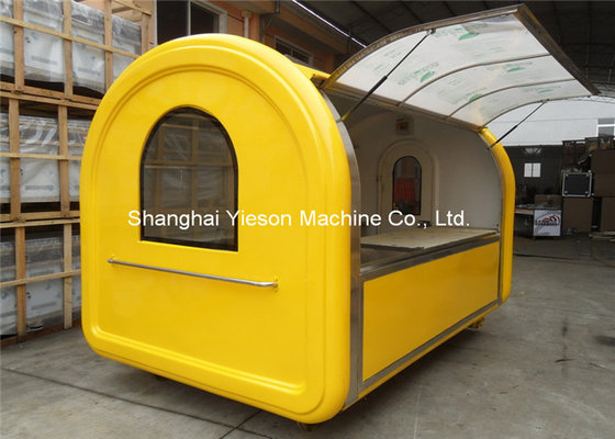Hand Push Mobile Food Kiosk On Four Small Wheels Coffee Cart Sale Cart With Slush Machine