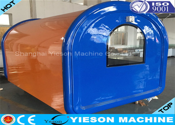 Trolly Cart Stainless Steel Hot Dog Cart Hand-Push Kiosk On Small Wheels Vending
