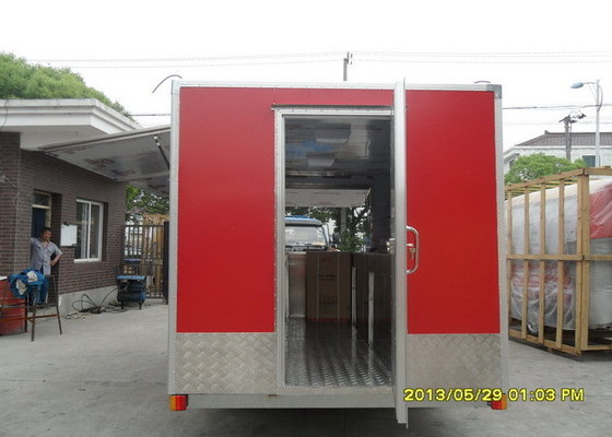 Mobile Fast Food Caravan Food Catering Van With Disc Brakes Double Axle