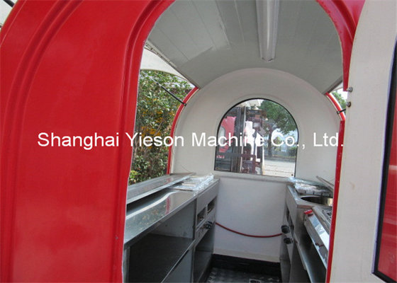 Stainless Steel Food Cart Hot Dog Vending Beverage Carts Concession Kiosk
