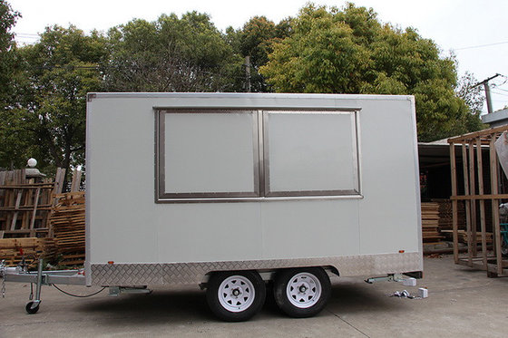 Window Customized Mobile Food Caravan Catering Van For Commercial Using