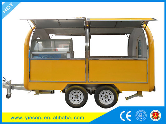 New model can be customized logo Mobile Ice Cream Food trailers,modern mobile food cart
