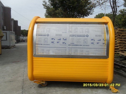 220-240V Vending Food Mobile Food Carts Drop - Leaf plates At Serving Window