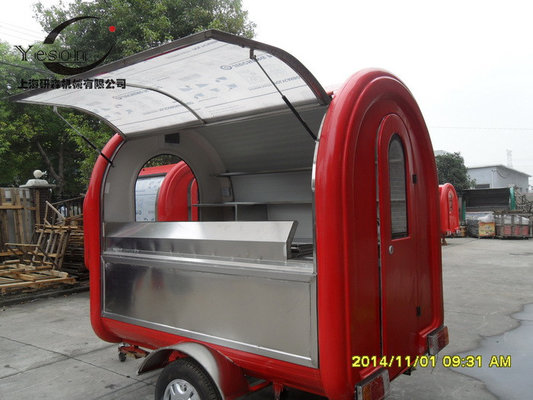 Gas Griddle Mobile Kitchen Concession Trailer Easy To Clean Up