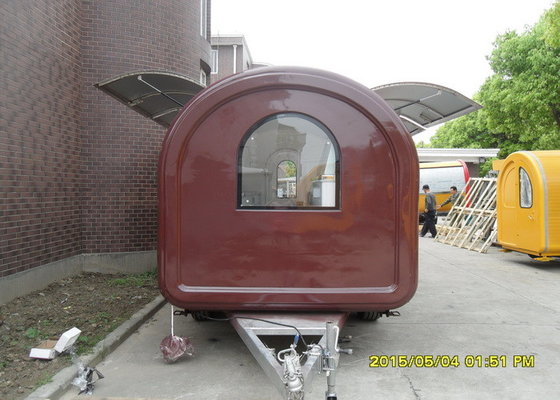 Opening Both Sides Stainless Steel Food Kiosk Trucks And Trailers