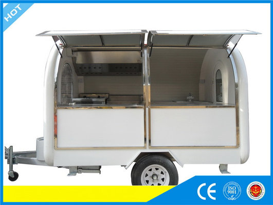 Round Outdoor Mobile Catering Van Hire With Commercial Gas Fryers