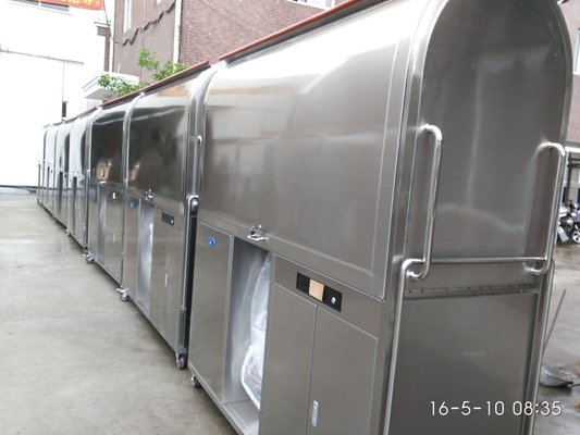 Food Grade Food Snacks Vending Cart Commercial Kitchen Containers