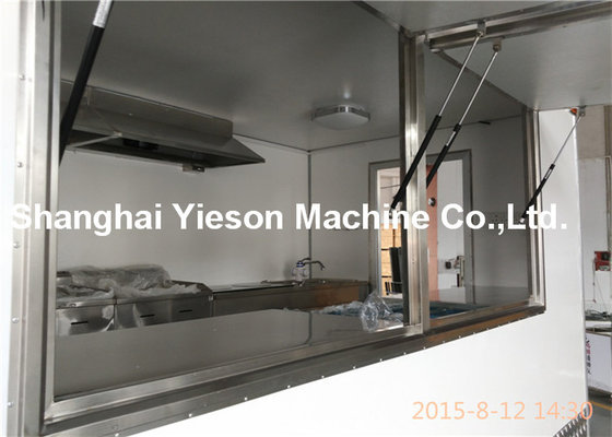 Pizza Food Concession Trailers Stainless Steel Coffee Cart Multifunction