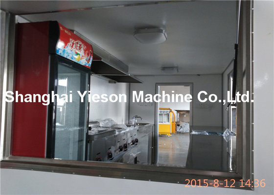 Pizza Food Concession Trailers Stainless Steel Coffee Cart Multifunction