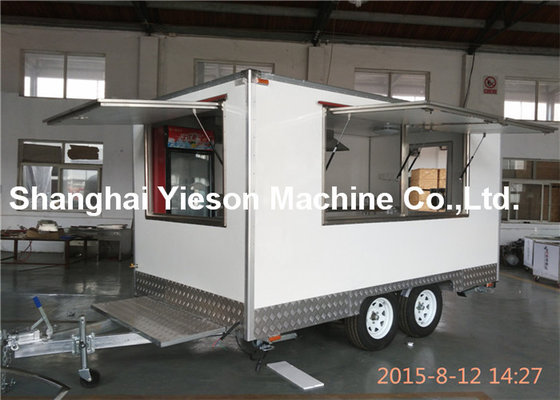 Pizza Food Concession Trailers Stainless Steel Coffee Cart Multifunction