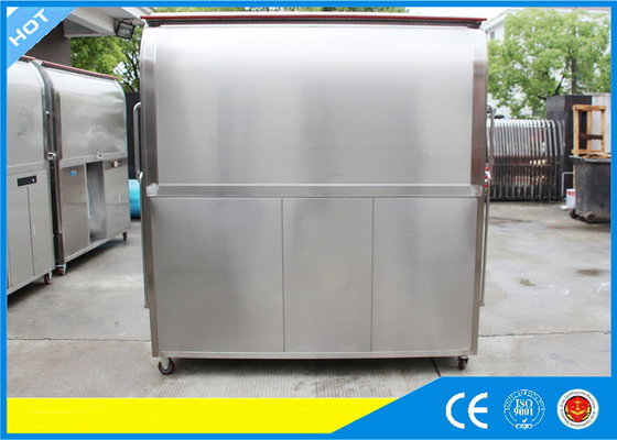 Gullwing Doors 304 Stainless Steel Food Cart Dry Storage Cupboard
