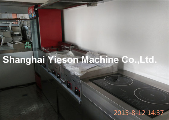 Strong Fast Food Kitchen Street Food Vans Flooring Easy To Clean