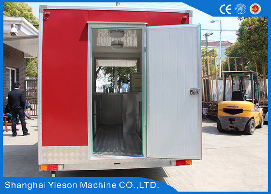 Custom Mobile Kitchen Concession Trailer Portable Food Vans With 2 Windows