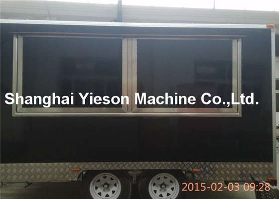 CE Approved Mobile Catering Trailers Fast Food Restaurant For Hot Dog
