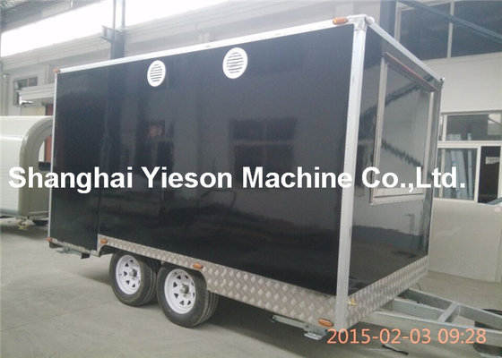 CE Approved Mobile Catering Trailers Fast Food Restaurant For Hot Dog