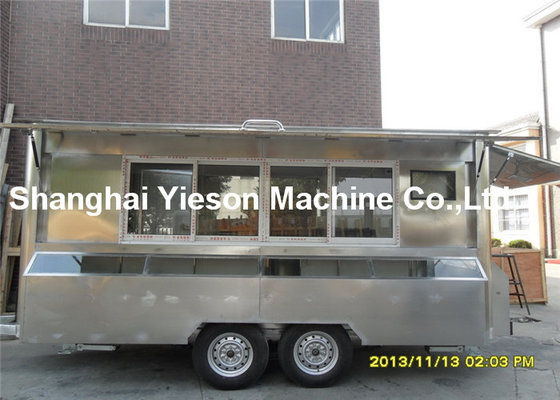 CE Approved Food Concession Trailers Fast Mobile Food Vans Stall