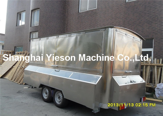 CE Approved Food Concession Trailers Fast Mobile Food Vans Stall
