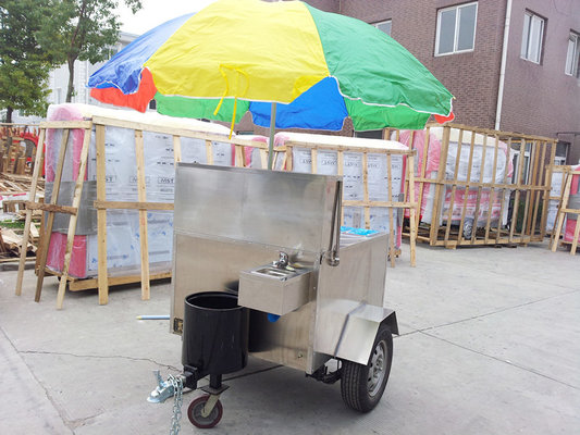 Quick Delivery Dim Sum Mobile Fruit Cart Multi Purpose Insulated Street Food Carts