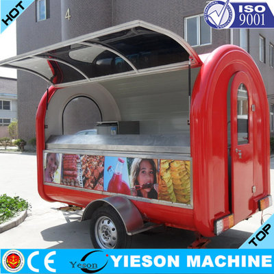 Gas / Electric Display Food Truck Trailers Kiosk With Accessories