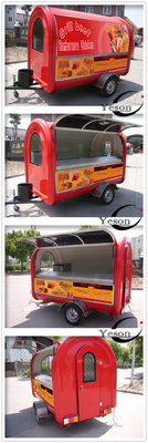 Gas / Electric Display Food Truck Trailers Kiosk With Accessories