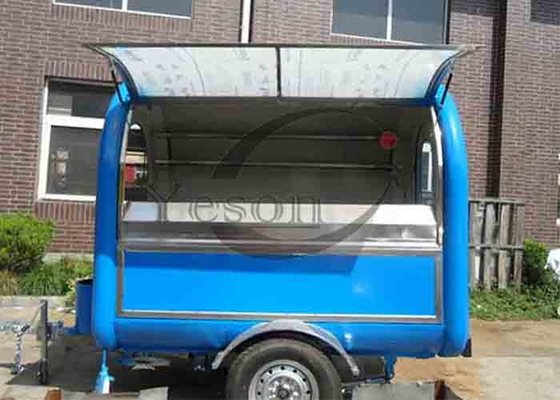 Commercial Cotton Candy Ice Crusher Machine Fiberglass Concession Trailers Most Popular
