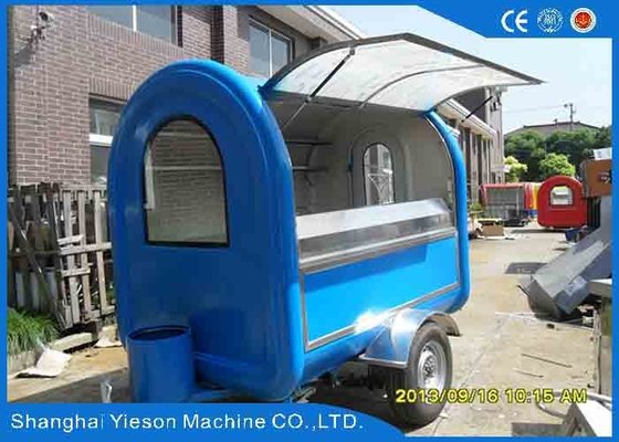 Commercial Cotton Candy Ice Crusher Machine Fiberglass Concession Trailers Most Popular