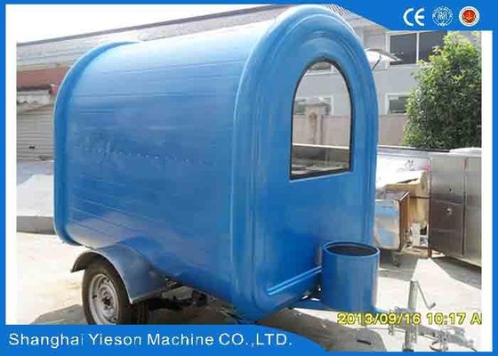 Commercial Cotton Candy Ice Crusher Machine Fiberglass Concession Trailers Most Popular