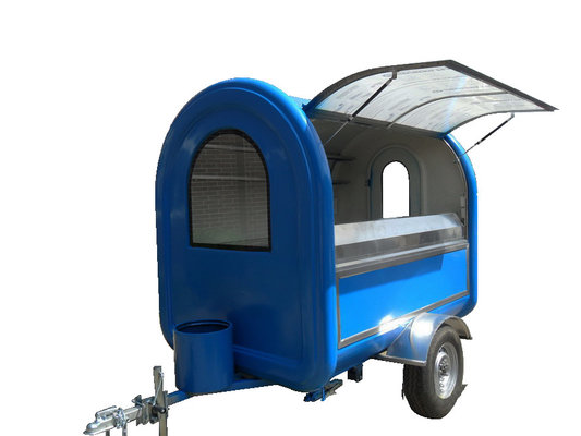 Commercial Cotton Candy Ice Crusher Machine Fiberglass Concession Trailers Most Popular