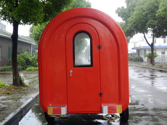 Round Shape Stainless Steel Factory Food Cart Trailer Refrigerator