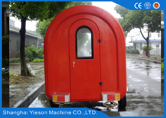 Round Shape Stainless Steel Factory Food Cart Trailer Refrigerator