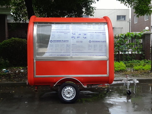 Automatic Orange Juice Mobile Cooking Trailer Bakery Display Counters
