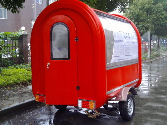 Automatic Orange Juice Mobile Cooking Trailer Bakery Display Counters