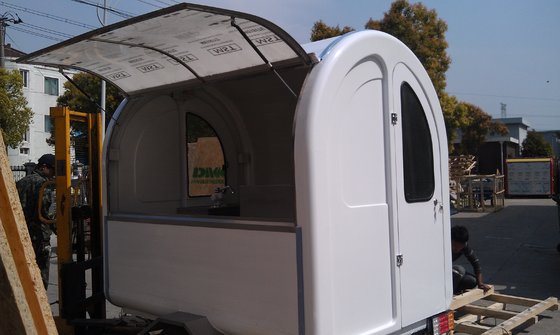 Beverage Fast Food Catering Van Kiosk Commercial Food Trailers For Catering