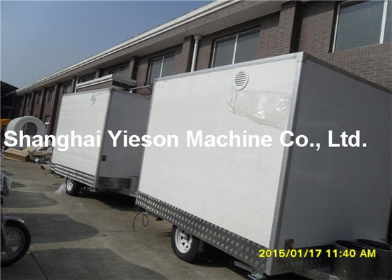 Amazing Street Food Vans Chips Hamburger Food Truck With Large 14l Fryers