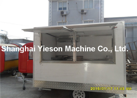 Amazing Street Food Vans Chips Hamburger Food Truck With Large 14l Fryers
