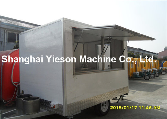 Popular Mobile Hot Dog Vending Cart Kiosk For Food Snacks Caravan