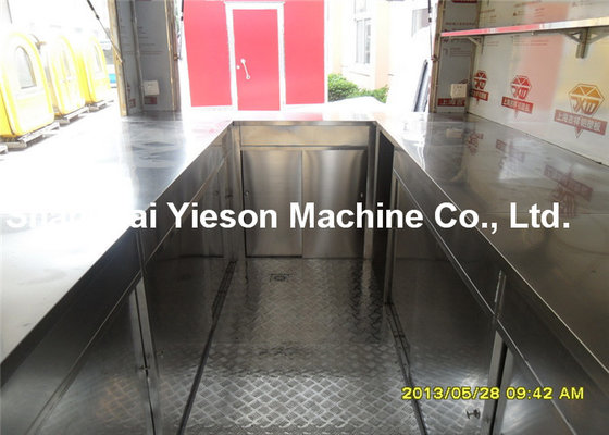 Double Axle Custom Concession Mobile Ice Cream Trailers With Braking System