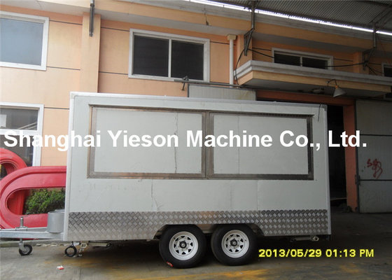 Double Axle Custom Concession Mobile Ice Cream Trailers With Braking System