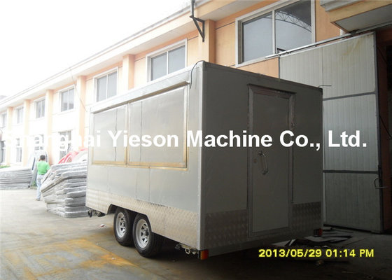 Double Axle Custom Concession Mobile Ice Cream Trailers With Braking System