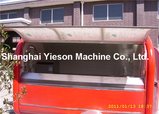 Iso9001 CE Approved Portable Food Kiosk Fiber Glass For Chips