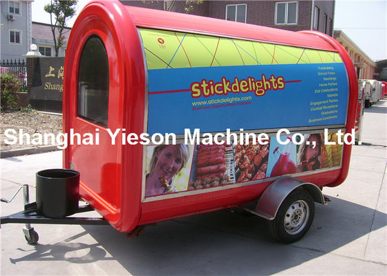 Iso9001 CE Approved Portable Food Kiosk Fiber Glass For Chips