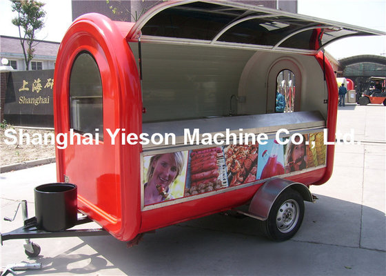 Iso9001 CE Approved Portable Food Kiosk Fiber Glass For Chips