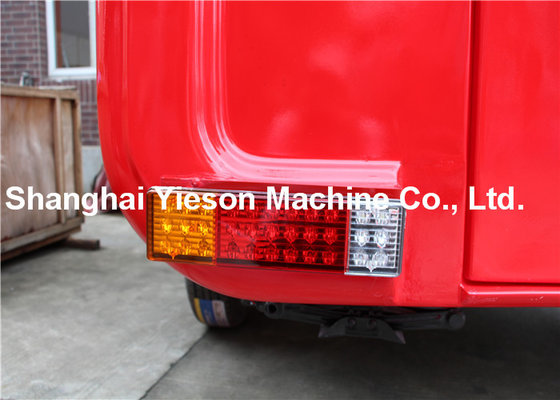 ISO9001 Red Color Food Concession Trailers Strong Structure Hot Dogs Carts