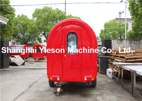 ISO9001 CE Mobile Kitchen Concession Trailer Strong Structure Ice Cream Food Cart