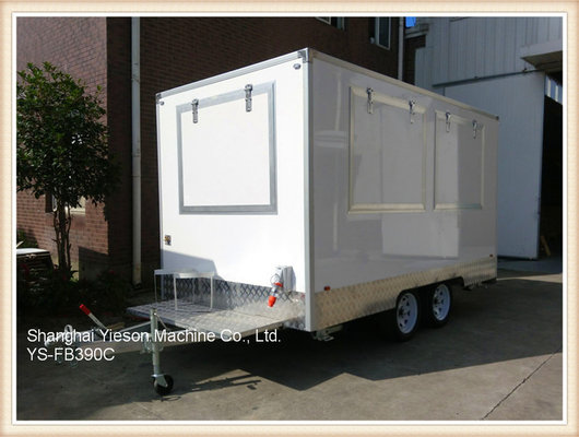 3.9mx2.1m GRP High Quality Food Concession Trailers mobile kitchen